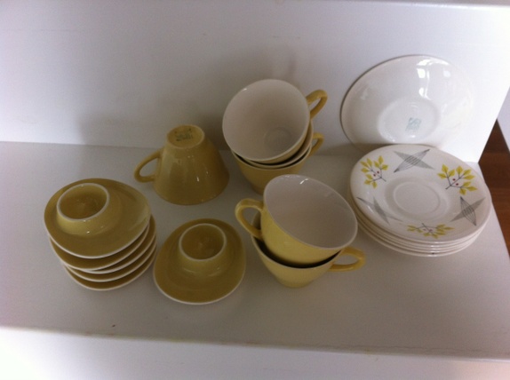 Figgjo servise i strågult - Epla