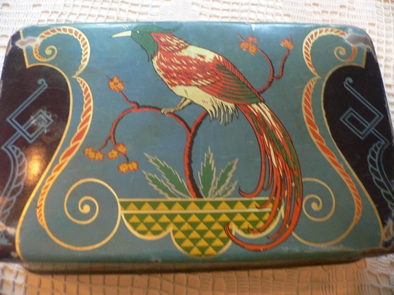 Flott antikk boks m.sjel - Epla