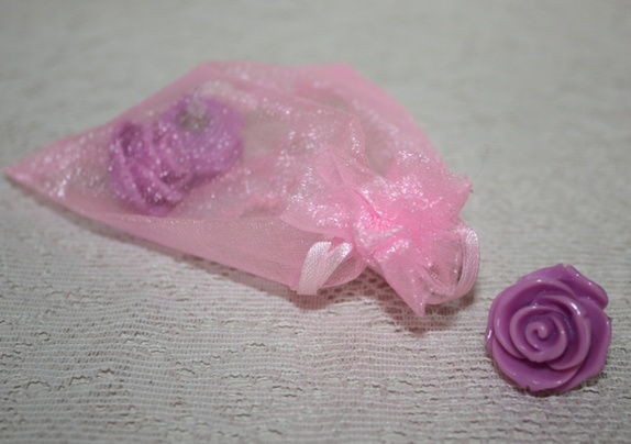 Rød rose øredobber - Epla