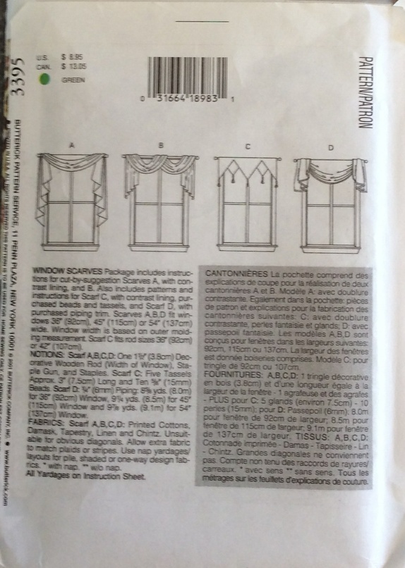 Mønster på gardiner - Epla