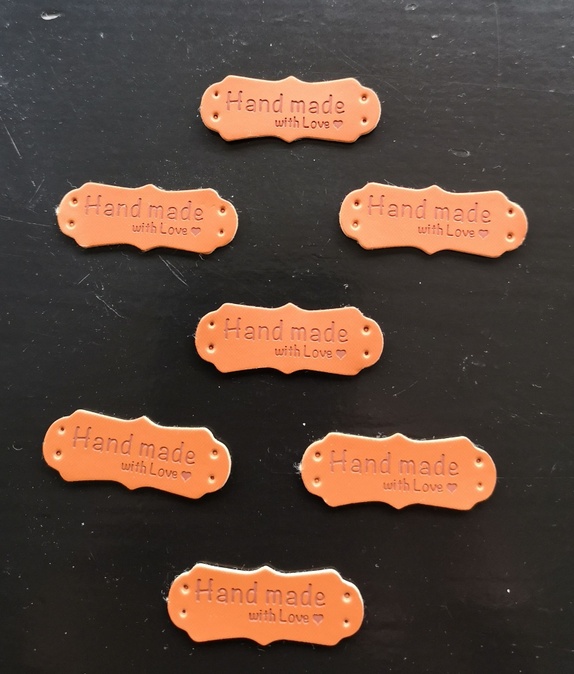 Merkelapp " Hand Made With Love " - Epla