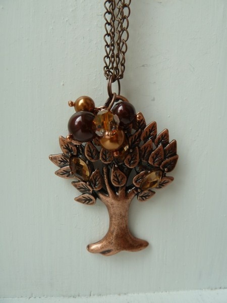 SALG ! Livets tre.Langt smykke - Epla