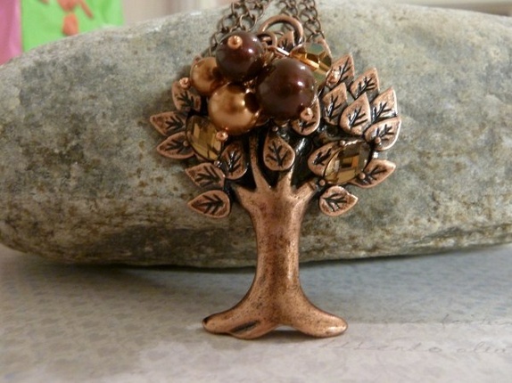 SALG ! Livets tre.Langt smykke - Epla