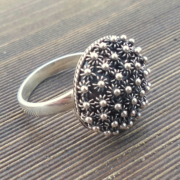 Stor,str, Regulerbar ring i oksidert sølv - Epla