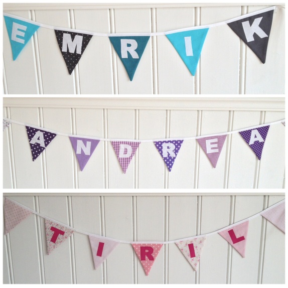 Vimpelrekke (35,- pr. bokstav) - Epla