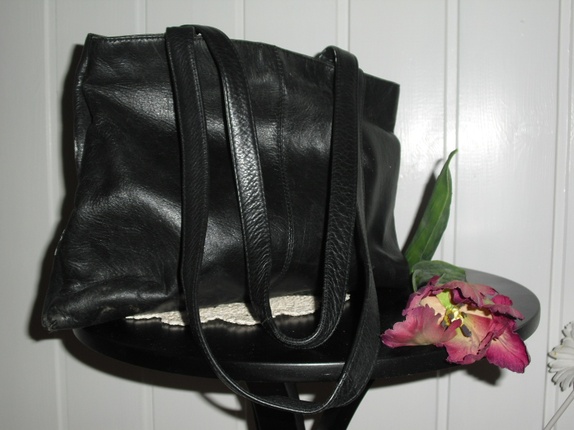 Vintage veske - Skinn - Epla